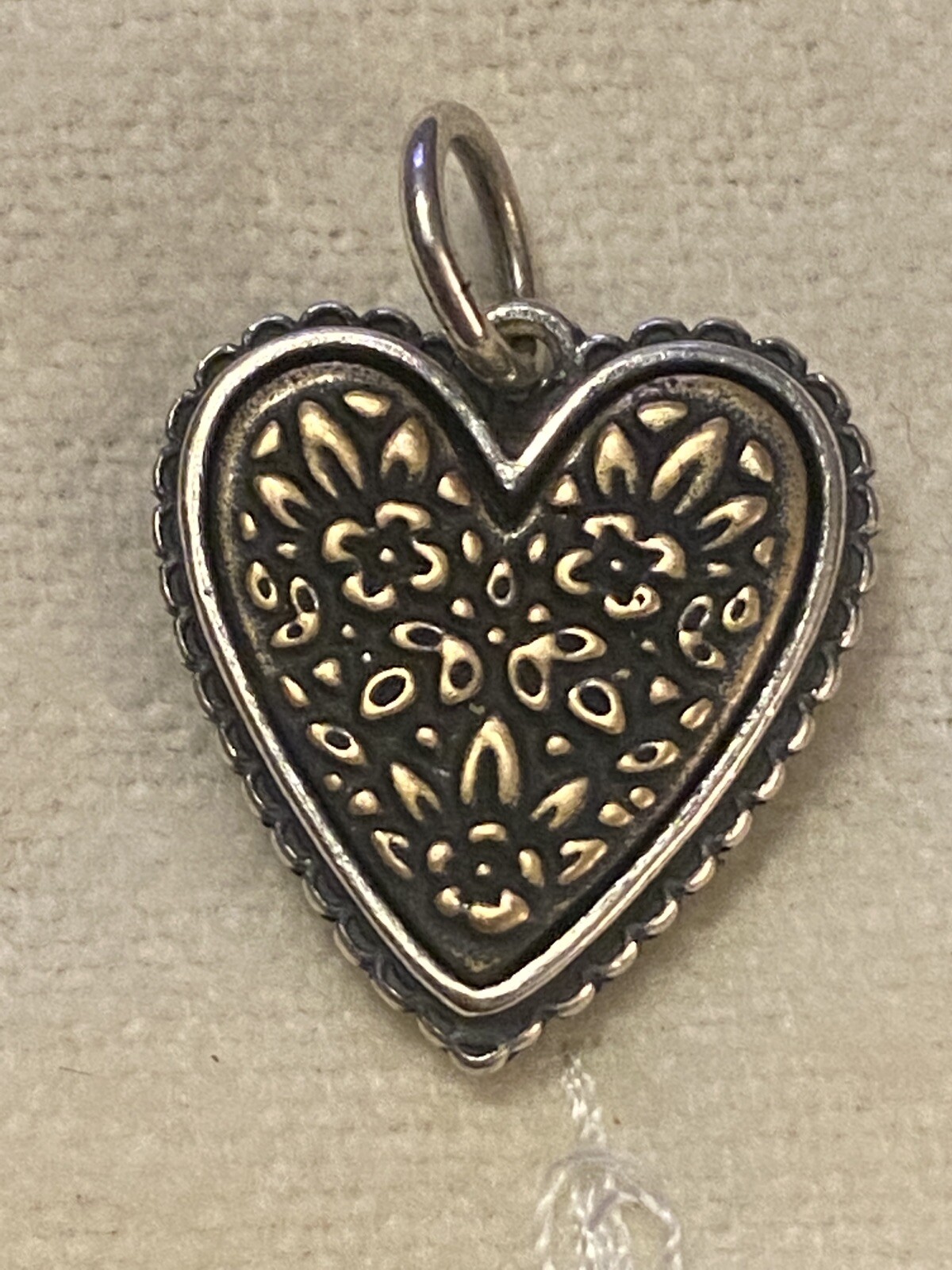 James Avery Retired Silver and Bronze Verona Heart Ch… - Gem