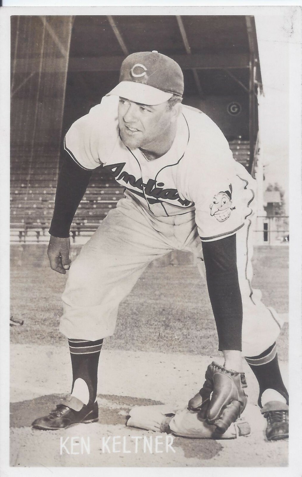 1950s? RP POSTCARD CLEVELAND INDIANS MLB BASEBALL TEAM PLAYER KEN ...