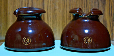 Vintage Ohio Brass Porcelain Dark Brown Ceramic Electric Pole ...