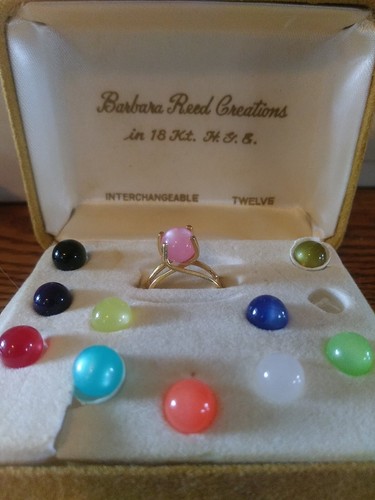 BARBARA REED CREATIONS IN 18KT. H.G.B. INTERCHANGEABLE RING SET | eBay
