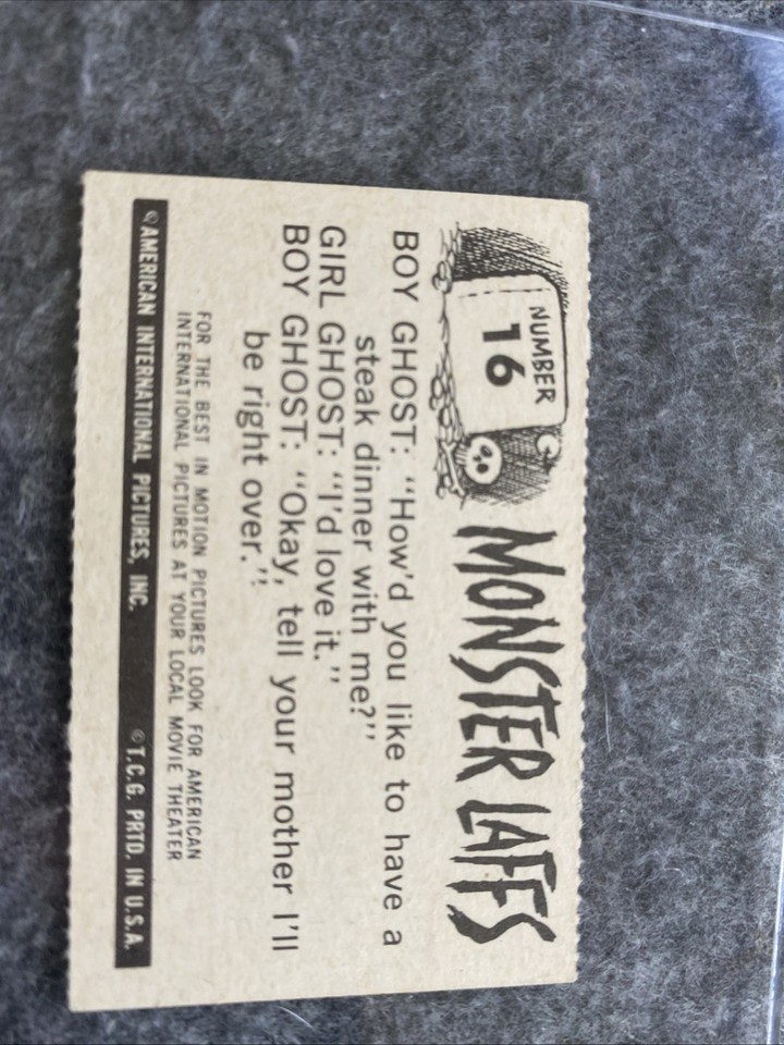 1963 Topps Monster Midgees Mini-Monster Laffs | #16 Mother Please - Ex+ ...