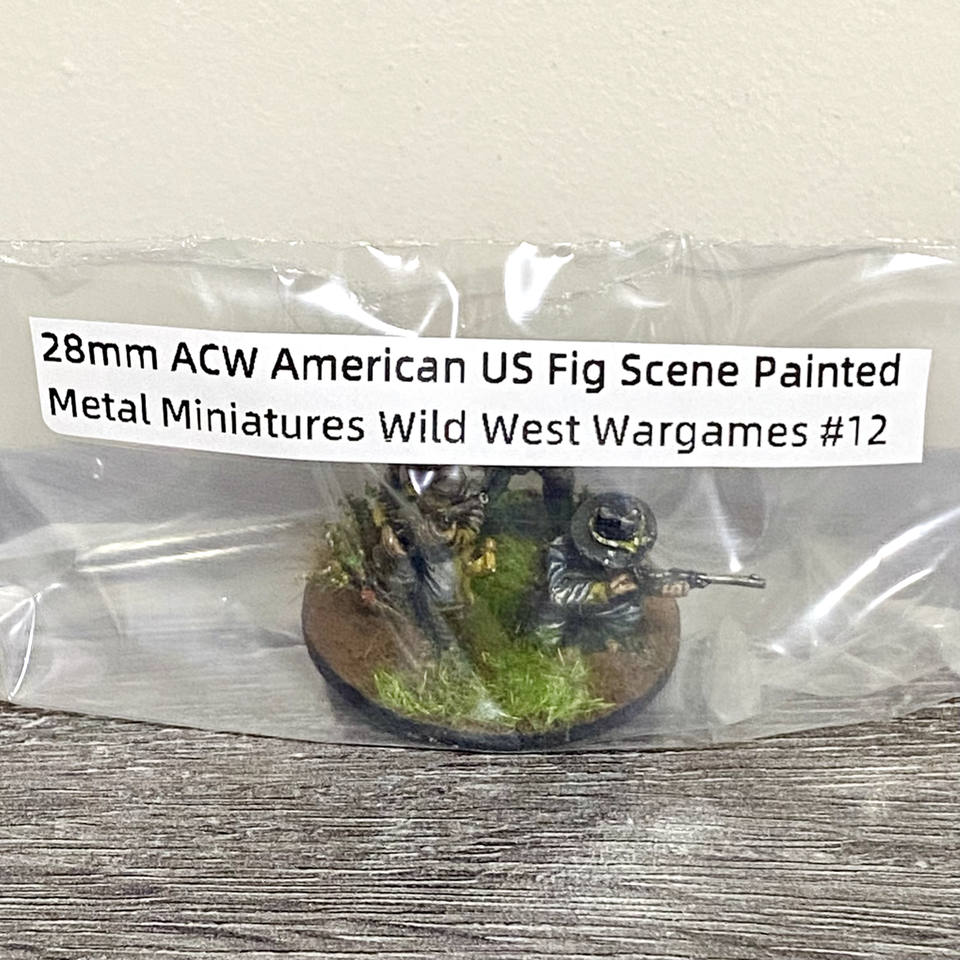 28mm ACW American US Fig Scene Painted Metal Miniatures Wild West ...