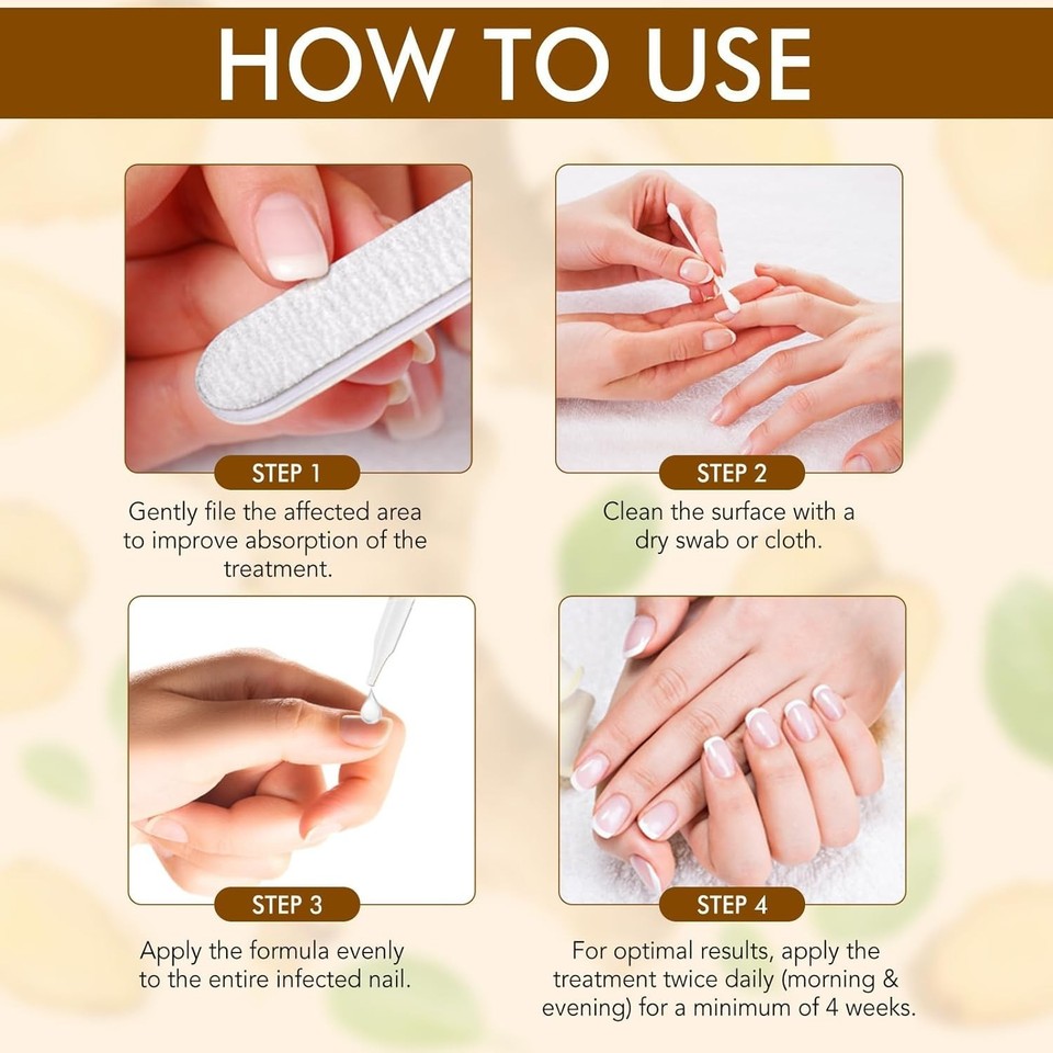 Fungal Nail Treatment Extra Strong Ginger Nail Fungus for Toenails ...