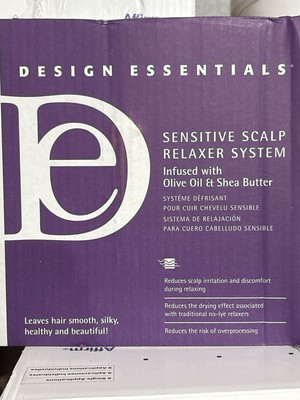DESIGN ESSENTIALS® SENSITIVE SCALP RELAXER SYSTEM with Olive Oil & Shea ...