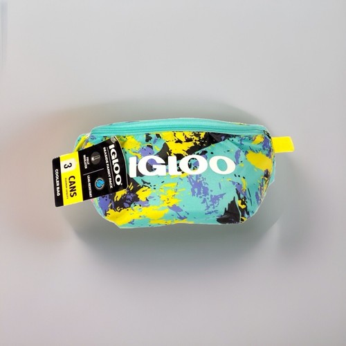 Igloo Seaside Fanny Pack Insulated Cooler Bag Holds 3 Cans Retro 90's ...