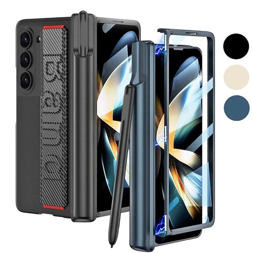 For Samsung Galaxy Z Fold 6 Full Case With S Pen Holder Wrist Strap ...