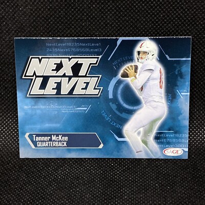 Silver! 🚨2023 SAGE NEXT LEVEL TANNER MCKEE Rookie STANFORD UNIVERSITY ...