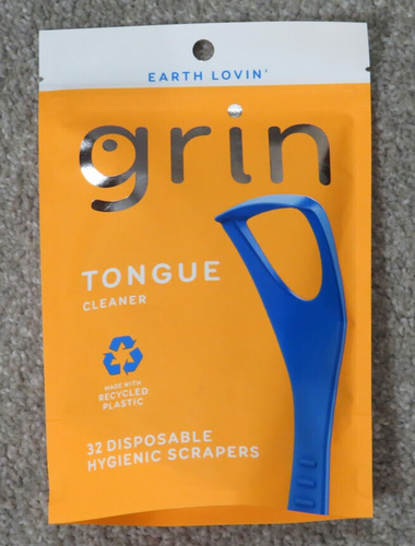 GRIN Tongue Cleaner, 32 Count, Disposable Tongue Cleaner Hygienic ...