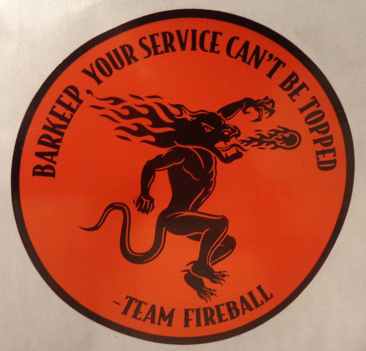 Fireball Whiskey Demon Logo Fireball Pocket Picnic Blanket Picnic