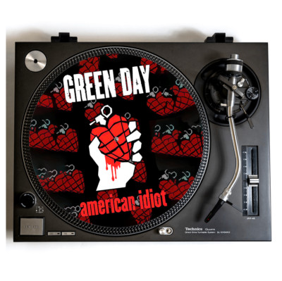 GREEN DAY Turntable Slipmat for Vinyl Records 12" DJ Slip Mat punk rock ...