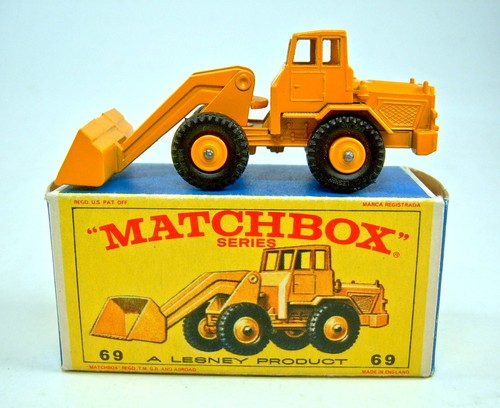 Matchbox RW 69B Hatra Tractor Shovel gelb top in "E3" Box | eBay UK