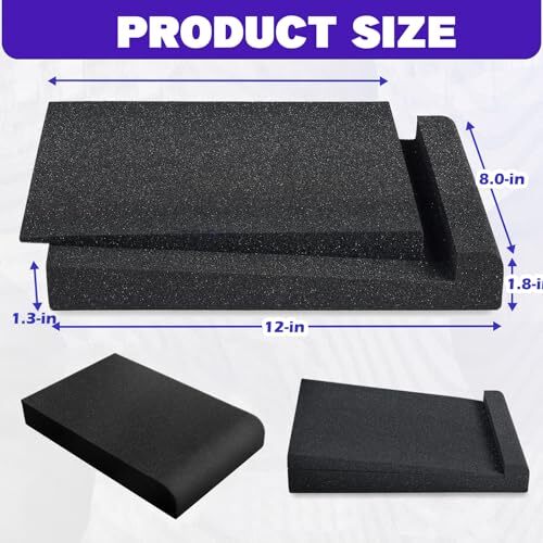 Studio Isolation Pads High-Density Acoustic Foam Panels, Suitable for 5 ...
