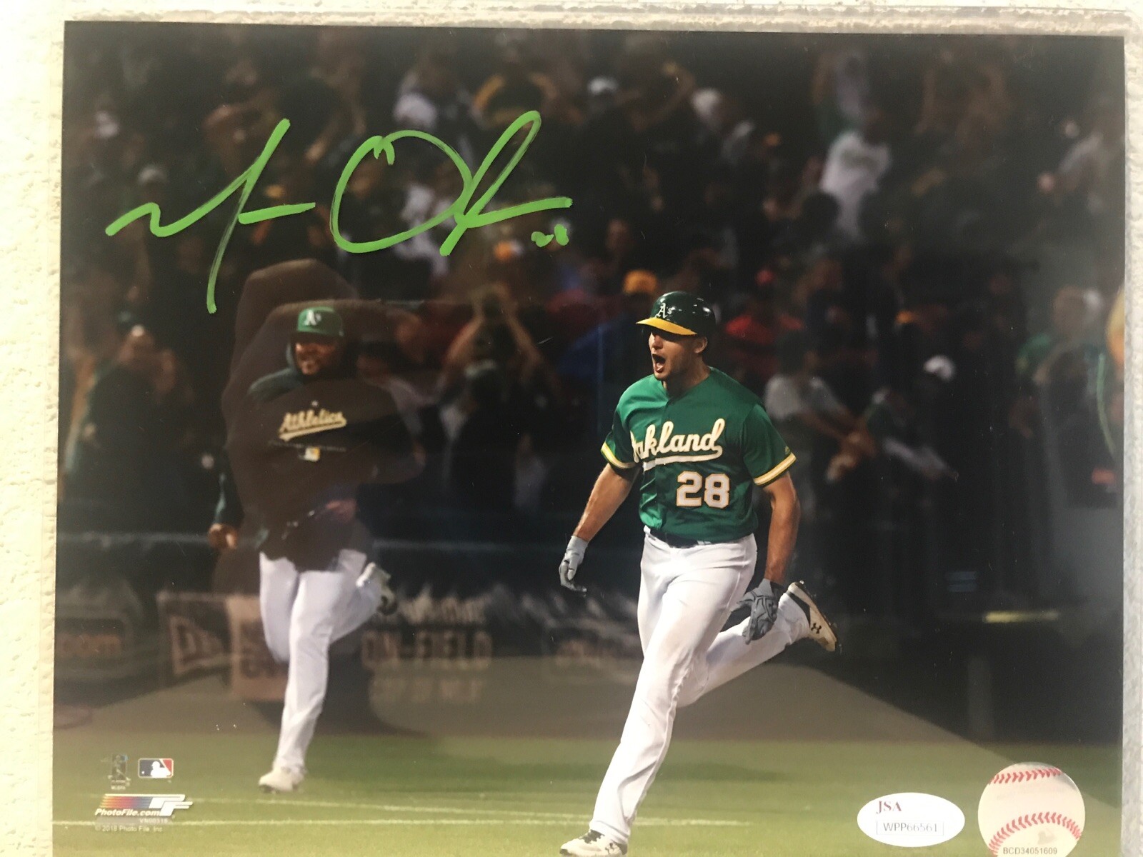 Matt Olson Signed Oakland Athletics 8x10 Photo JSA | eBay