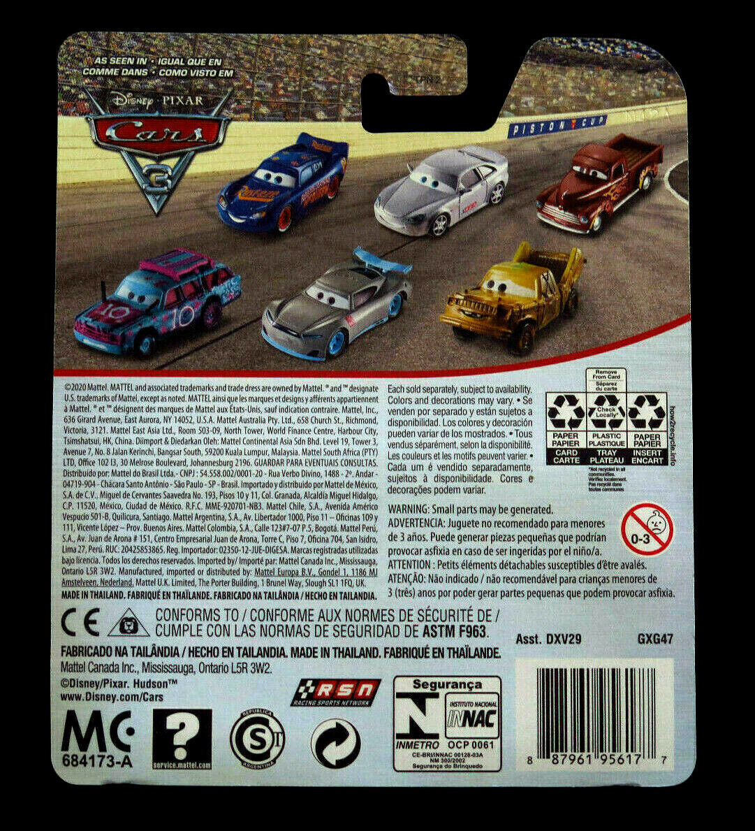 Disney Pixar Cars 3 Tom W. Mattel Die-cast Vehicle, Next Gen Racer ...