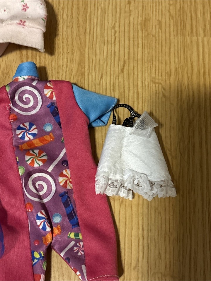 Doll Clothes Lot- Frozen Anna, Candy Suit, Flower Beanie, And Lace ...