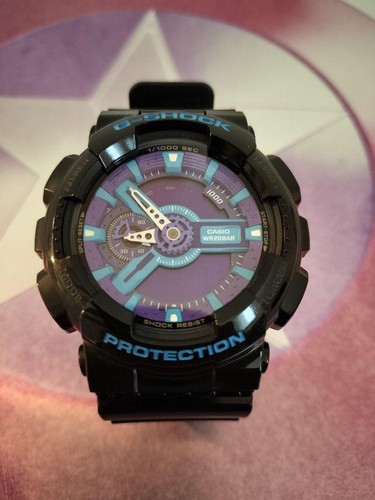 Casio G-Shock GA-110HC-1AJF Black Crazy Color Watch - Used, Battery ...