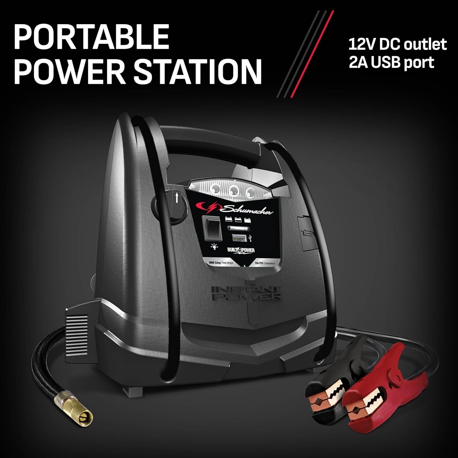 Car Jump Box 12v Battery Jumper Car Starter Booster Truck Heavy Duty ...