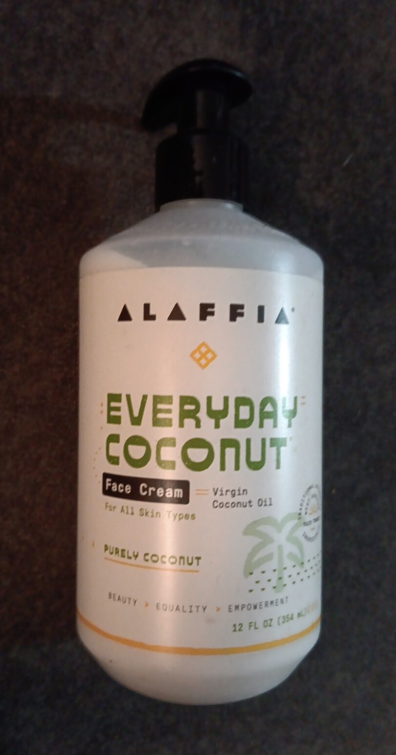 Alaffia Everyday Coconut Face Cream Purely Coconut, 12 fl oz (354 ml ...