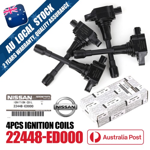 4x OEM Nissan Ignition Coil X-trail T31 Xtrail Dualis J10 2.0L 2.5L ...