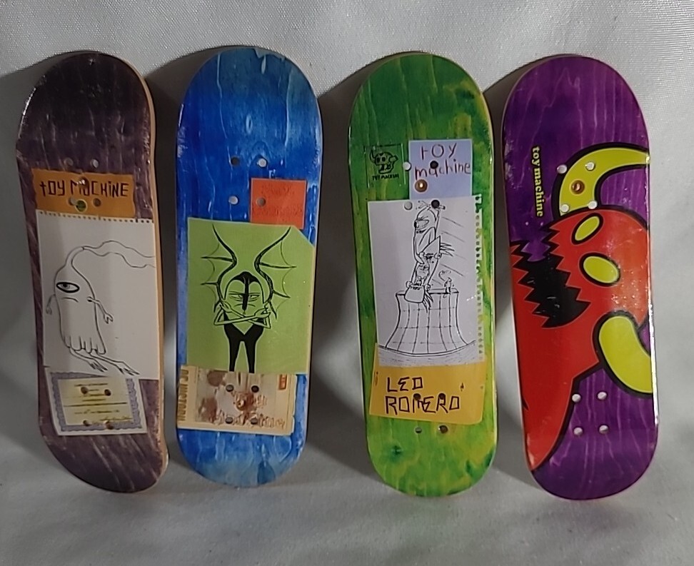 Tech Deck Toy Machine Skateboard Fingerboard - Decks Only(4) | eBay