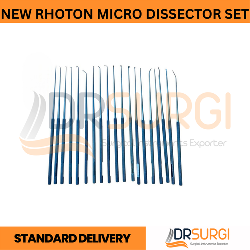 NEW RHOTON MICRO DISSECTOR SET of 19 Dissectors TITANIUM COATED | eBay
