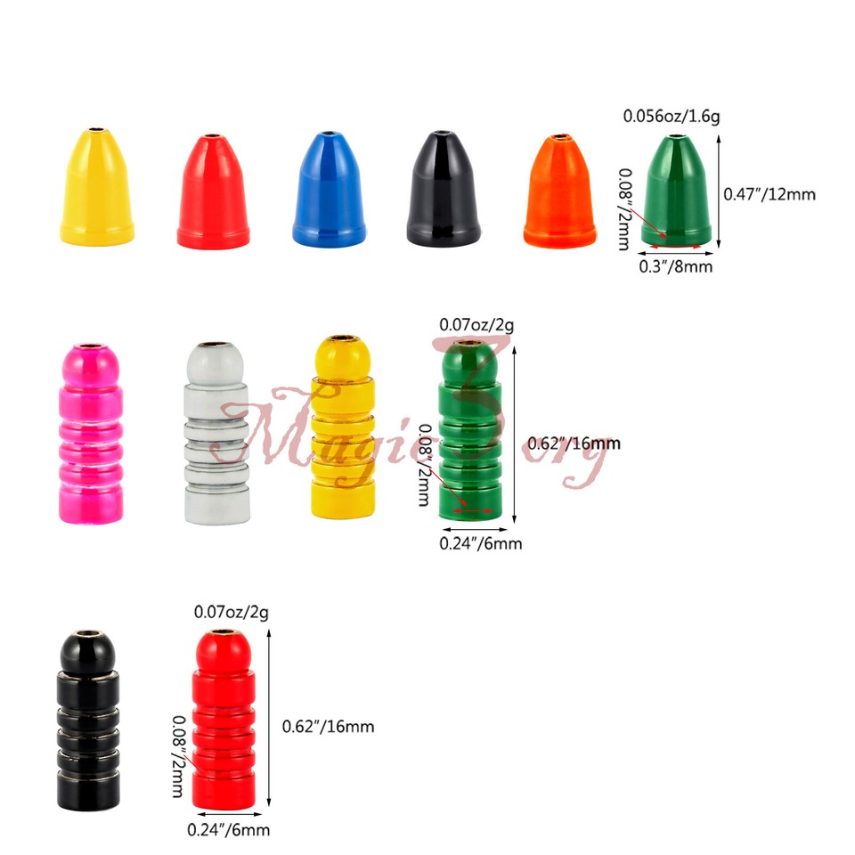 48/50pcs Spinnerbait Bodies Brass Lure body Colorful Spinner Making ...
