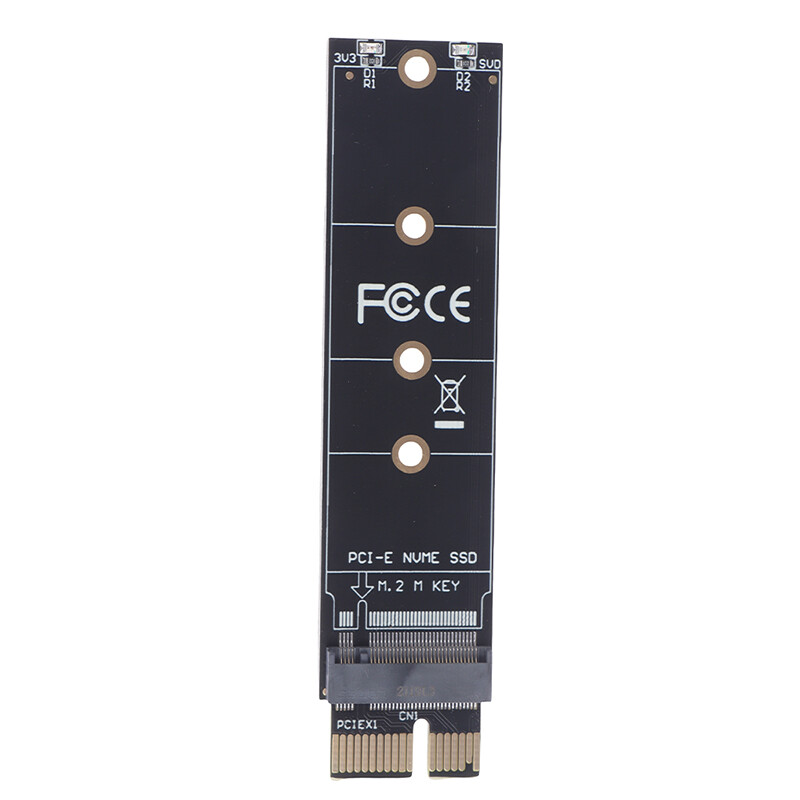 PCIE to M2 Adapter NVMe SSD M2 PCIE X1 Raiser PCI-E PCI Express M Key ...
