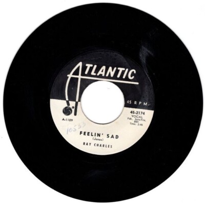 Ray Charles - Feelin' Sad / Carrying That Load 7" 45 RPM Promo Single ...