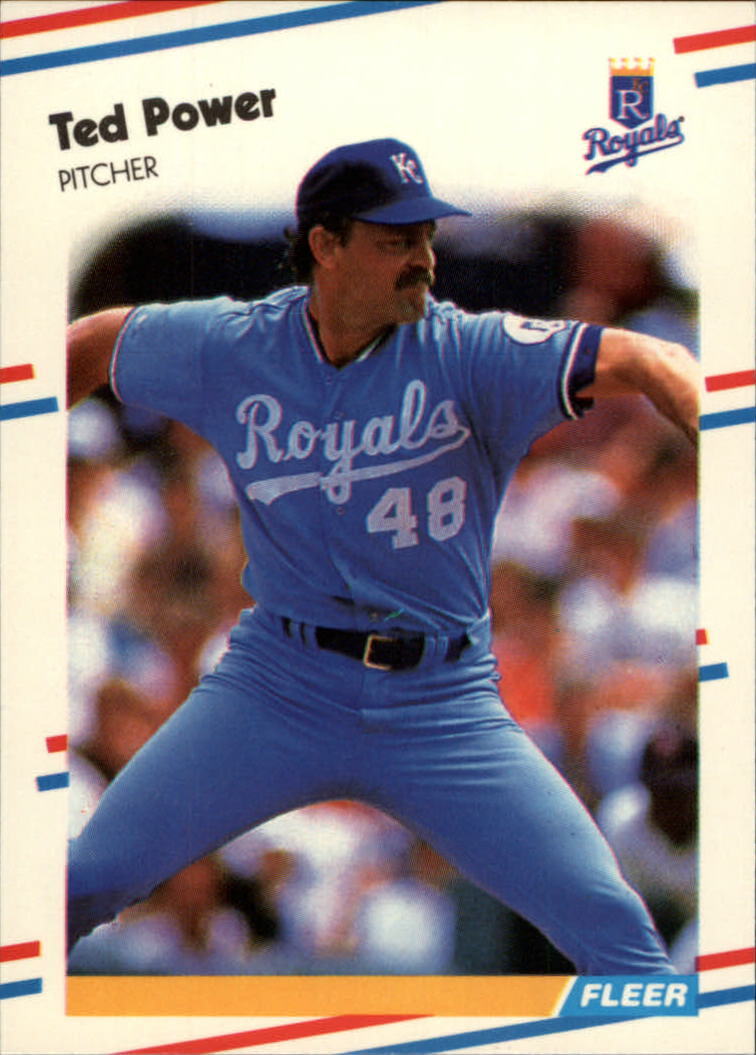 1988 Fleer Update Glossy Kansas City Royals Baseball Card #33 Ted Power ...