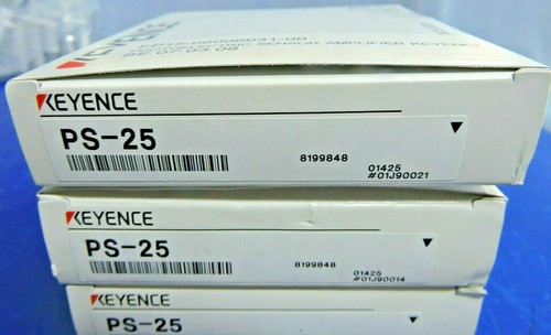 Lot 4 NEW GENUINE Keyence PS-25 Photoelectric Sensor Amplifier / in BOX ...