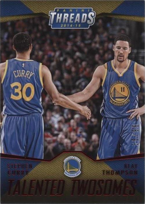 2014-15 Panini Threads - Talented Twosomes Stephen Curry, Klay Thompson ...