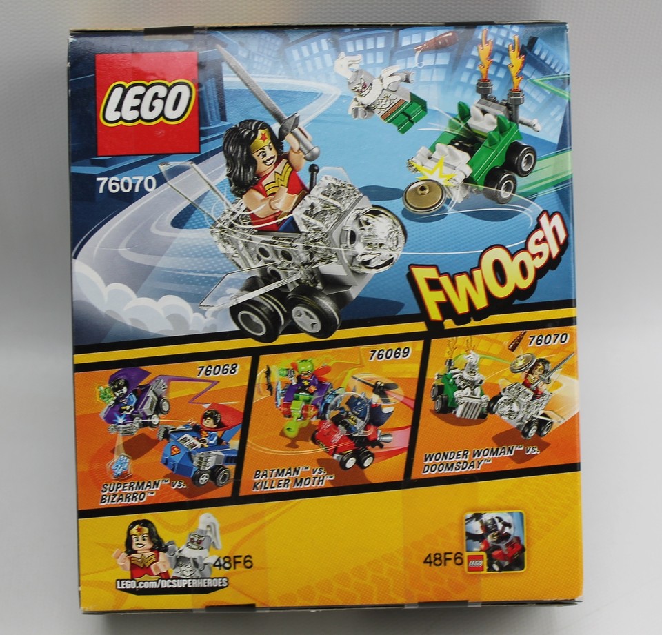 Lego Marvel Super Hero's Mighty Micro Wonder Woman Vs. Doomsday Set ...