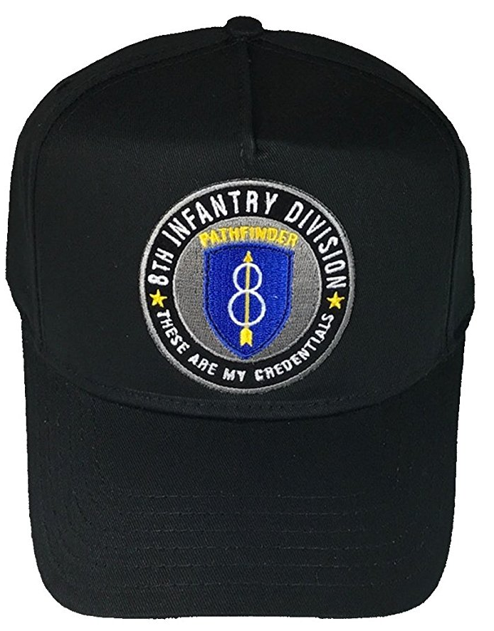 US ARMY EIGHTH 8TH INFANTRY DIVISION INF DIV ID HAT CAP CREDENTIALS ...