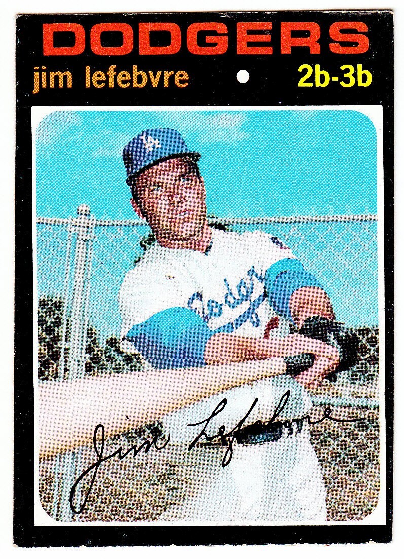 1971 TOPPS #459 JIM LEFEBVRE Los Angeles Dodgers Baseball Card | eBay