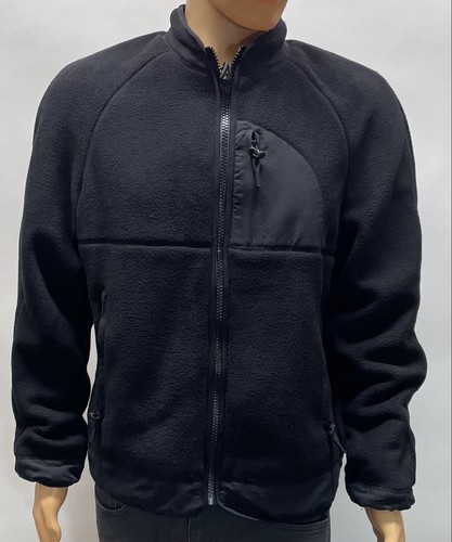 NWT ZARA Men’s Jacket Fleece Full Zip Black Size Large | eBay