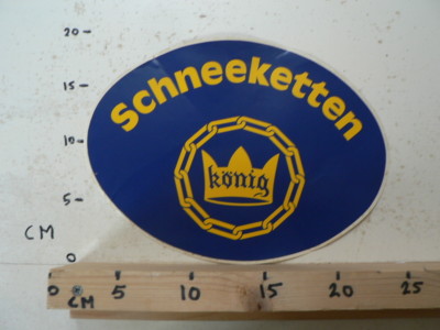 STICKER,DECAL KONIG SCHNEEKETTEN KÖNIG LARGE NOT 100 % OK AUTO CAR ...