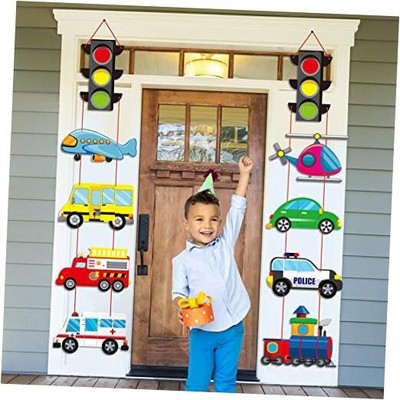10pcs Transportation Cardboard Cut-out for Outdoor Porch Sign Door ...
