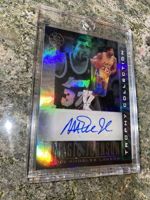 Magic Johnson Auto 2019 Panini Illusions Trophy Collection Autograph ...