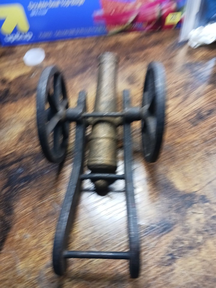 FINE ANTIQUE AMERICAN LARGE CAST IRON STEVENS CANNON ~ CIRCA LATE 1800 ...