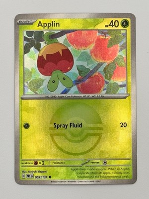 Pokémon Applin Poke Ball Reverse 009/131 PRE Prismatic Evolutions NM ...