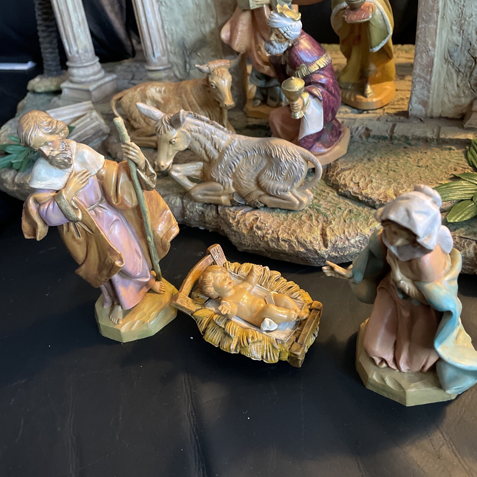 FONTANINI ITALY 5" TEMPLE 1999 NATIVITY Temple BUILDING NATIVITY &10 ...