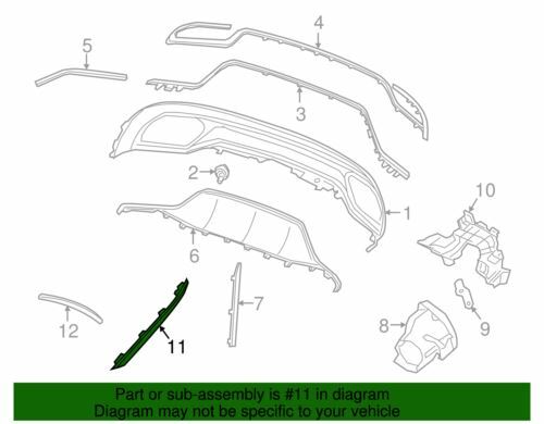 Mercedes-Benz a 2058850521 Genuine Side Chrome Molding for sale online ...