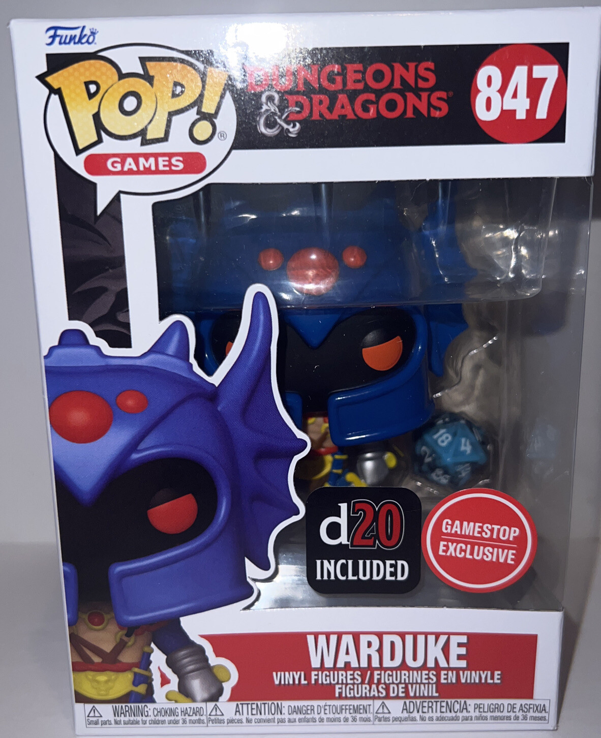 Warduke with D20 Included Gamestop Exclusive Dungeons & Dragons Funko ...