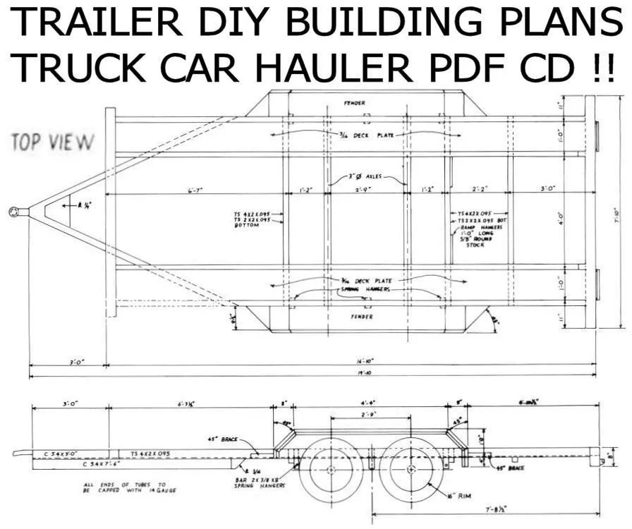Enclosed Trailer Designs Plans