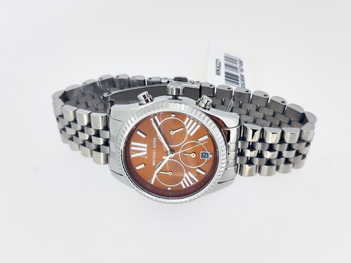 Michael Kors Ladies MK6221 Lexington Whisky Chronograph Watch Brand New ...