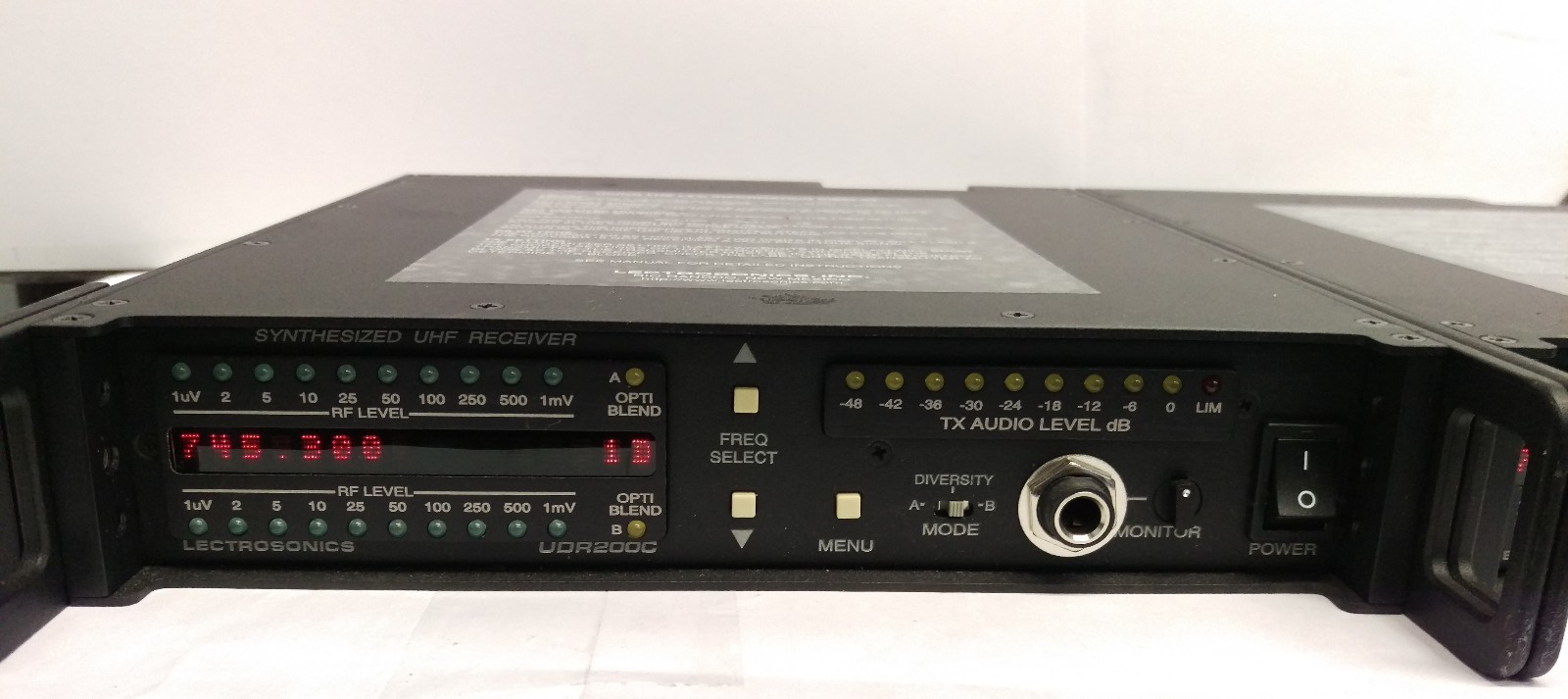 Lectrosonics UDR200C UHF Receivers Rack Mount ( 2 units ), Block 29 | eBay
