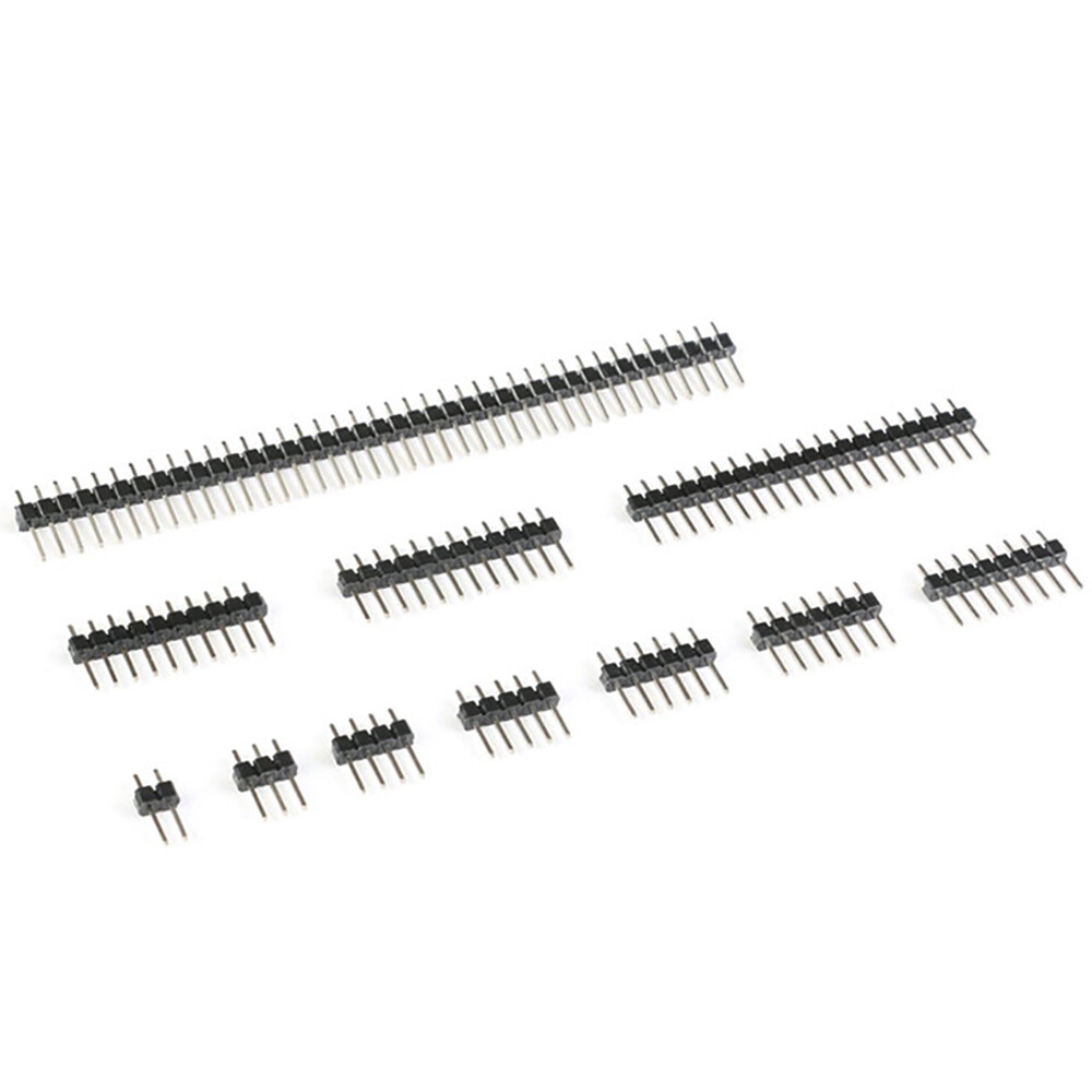 2.54mm Single Row Male 1~40P PCB Board Pin Header Connector Strip ...