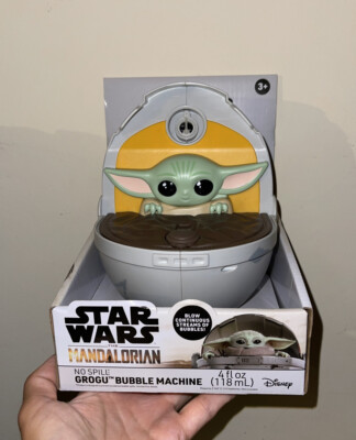 DISNEY STAR WARS THE MANDALORIAN GROGU BABY YODA BUBBLE MACHINE | eBay