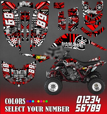 YAMAHA RAPTOR 660 660R FULL GRAPHICS DECALS STICKERS KIT ATV | eBay