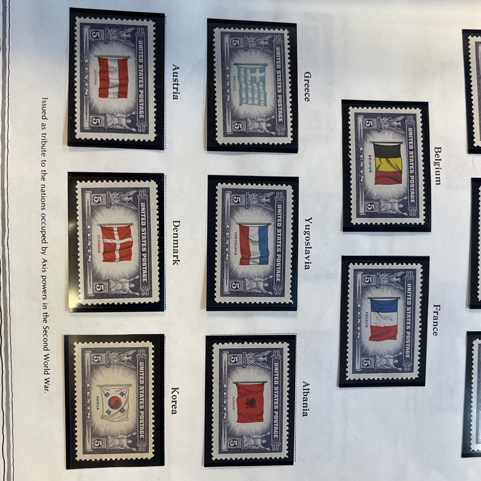 1943-44 Stamps Overrun Nations Issue; Complete Set/13 Mint | eBay